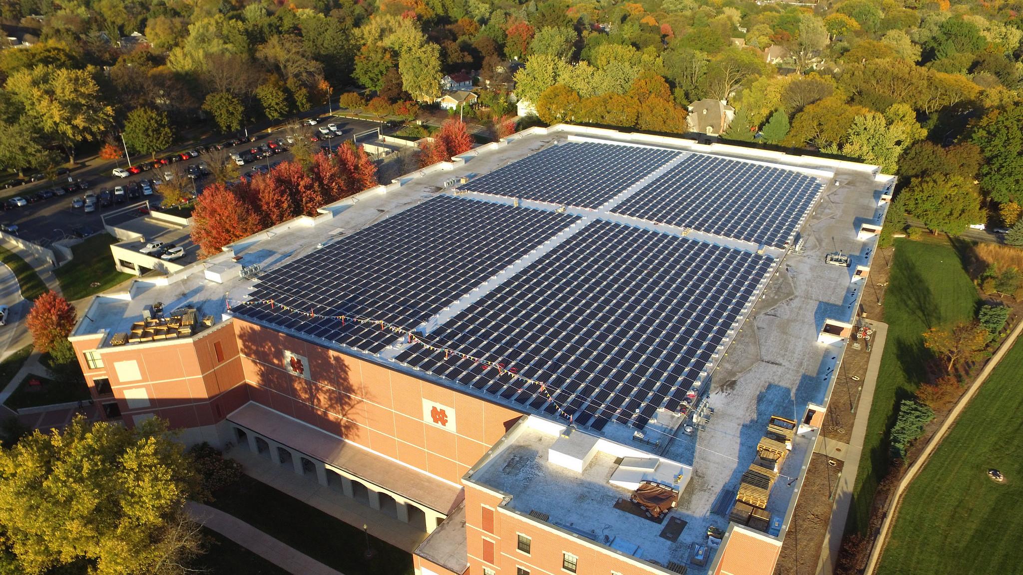 Solar panels and energy storage system make debut on largest building ...